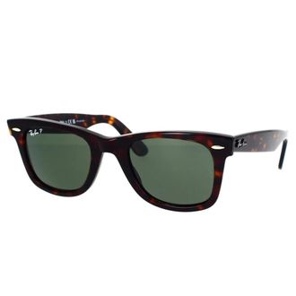 Ray-Ban unisex, Accessoires, Brun, Taille: 50 MM Lunettes de soleil classiques Wayfarer polarisées