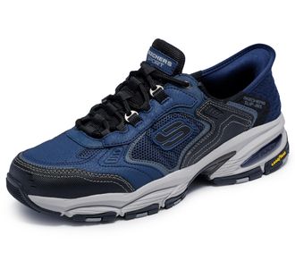 Skechers Mens Vigor 3.0 Drafting Slip-Ins Navy/Black Low Top Sneaker Shoes 8.5