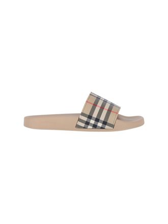 Burberry Check Slides