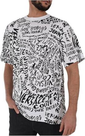 Versace TShirt MC coton logo impression - Versace Jeans