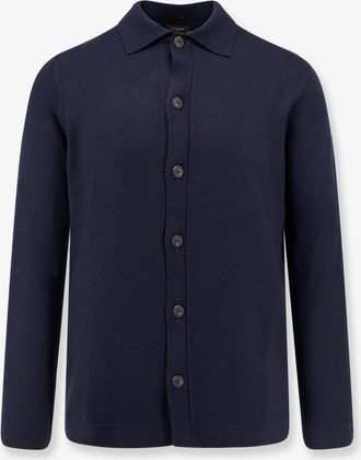 Nugnes Virgin wool cardigan with collar - NUGNES 1920 - gender_Man