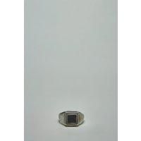 Guidi Silver Ring w/ Kangaroo Leather 925