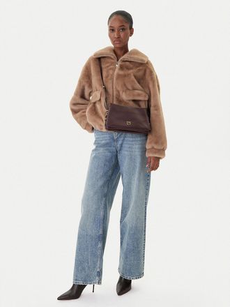 Pinko Handtasche PINKO Triplet Mini AI 25-26 PLTT 105883 A0QO Dunkelrot