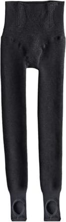 Jamron Femme Hiver Collant Thermique Taille Haute Collants Chauds &Eacute;pais en Coton Extensible 360g Collant &agrave; &Eacute;trier Noir L