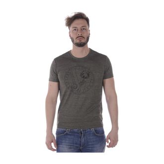 Versace Jeans Couture Homme, Tops, Gris, Taille: 2XL Logo Print T-Shirt SweaT-shirt