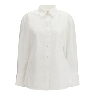 R&oacute;he Chemise Popeline Coupe Ajust&eacute;e - Femme - Blouses et Chemises - Blanc - Taille: 40 FR