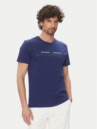 La Martina La Martina T-Shirt Aguer MAR304 JS206 Dunkelblau Regular Fit