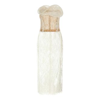 Magda Butrym 16 Lace Midi Dress - - Dresses - Damen - Wei&szlig; - S
