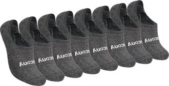 Saucony Damen No Show Cushioned Invisible Liner Socks, Available in S-l (8, 16 Pairs) Laufsocken, Anthrazit, Sortiert (8 Paar), Medium (16er Pack)