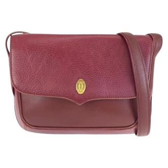 Cartier Pre-owned Cuir sacs-ports-paule - Femme - Pre-owned - Rouge - Taille: ONE Size