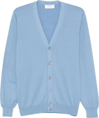 Gran Sasso cardigan à col v - Bleu