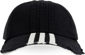 Yohji Yamamoto unisex, Accessoires, Noir, Taille: M Stripes Cap