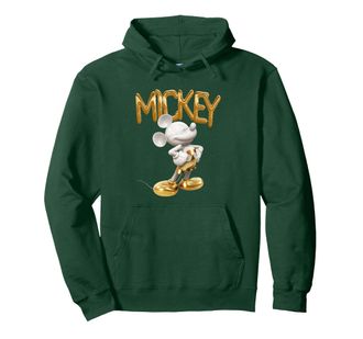 Disney Mickey Mouse Gold Statue Pullover Hoodie
