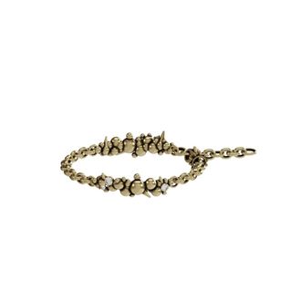 John Richmond Armband mit spitzen Perlen und Golddiamanten - - Accessories - Damen - Braun - ONE SIZE