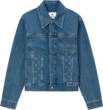 Marine Serre Moon-print Denim Jacket