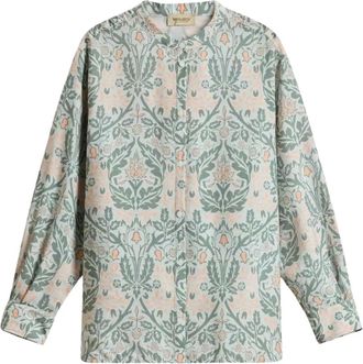 Woolrich Femme, Blouses et Chemises, Multicolore, Taille: 38 FR Lyocell Blend Botanical Print Shirt