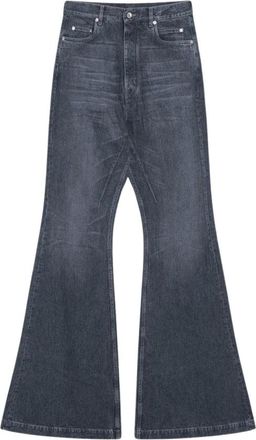 Rick Owens Homme, Jeans, Gris, Taille: W33 Flared Denim Jeans
