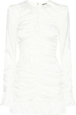 Rotate Rotate Birger Christensen, Femme, Robes, Blanc, Taille: 42 FR Flower Ruffled Mini Dress