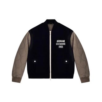 A|X Armani Exchange Varsity Blouson - - Jackets - Herren - Blau - 2XL