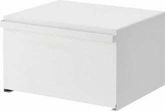 Yamazaki Tableware Yamazaki 4352 TOWER Brotkasten, Weiß, Stahl, Minimalistisch, 40 x 34,5 x 24 cm