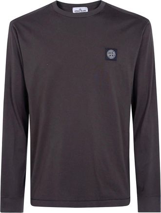 Stone Island Homme, Tops, Gris, Taille: M T-shirt classique &agrave; manches longues