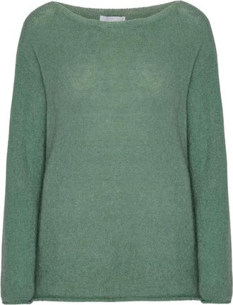 Americandreams Americandreams, Femme, Pulls, Vert, Taille: 42/44 FR Molly LS Star