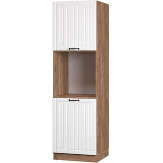 Vicco Herdumbauschrank Fame-Line, Wei&szlig; Landhaus, 60 cm offen, Vicco