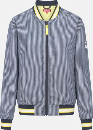 Derbe Derbe Bomberjacke Fishers Blousby Damen Blau Wei&szlig; Gestrei