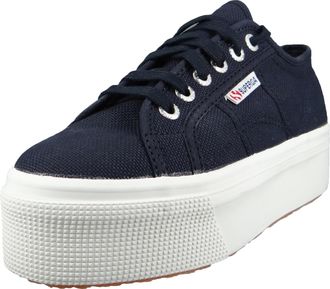 Superga Damen S9111lw-2790 COTW Linea Up & Down Shoes, Navy Blue White S9111lw F43, 38.5 EU Weit