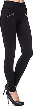 Elara Pantalon Extensible Femme Skinny Jegging Chunkyrayan A82-6 Grey 42 (XL) A08 Black 56 (8XL)