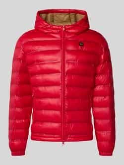 Blauer Steppjacke mit Kapuze Modell CHARLES