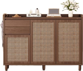 Generic Schuhschrank Hoch Chuhregal für Den Eingangsbereich 2 Schubladen 32cm Zusätzlicher Stauraum Shoe Rack Platzsparendes Schuhablage für Diele, Flur, Gard