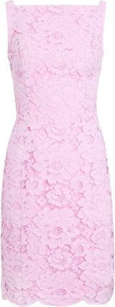 Patou Femme, Robes, Rose, Taille: 38 FR Robe Midi Sans Manches &agrave; Encolure Carr&eacute;e