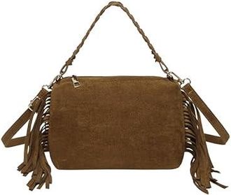 Generic Sac &agrave; bandouli&egrave;re vintage en cuir synth&eacute;tique pour femme, pour le travail, le shopping, les voyages, marron, 200.00 x 160.00 x 90.00 mm