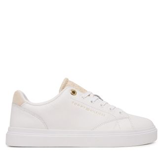 Tommy Hilfiger Sneakers Tommy Hilfiger Th Feminine Cupsole Monogram FW0FW09606 Wei&szlig;