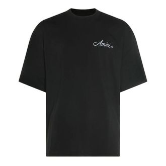 Amiri Homme, Tops, Noir, Taille: M T-shirt brod&eacute;e du logo