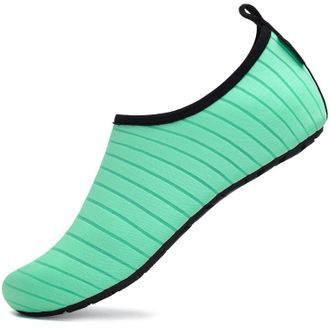 Saguaro Neoprenschuhe Damen Herren Ultraleicht Badeschuhe Atmungsaktiv Wasserschuhe Weiche Flexibel Schwimmschuhe rutschfest Surfschuhe, Grün 44/45