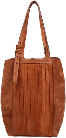 Golden Goose Shopper & Totes - Tan 24.7 Suede Shopping Bag With Fringes - Gr. unisize - in Braun - f&uuml;r Damen