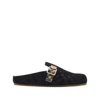Burberry Suede Urchin Clogs