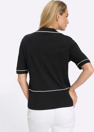 Heine Strickpullover Pullover Kurzarm Feinstrick