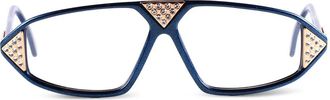 Cazal lunettes de vue ornées de cristaux Cazal - Bleu
