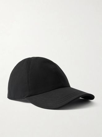 The Row Caspian Coated Cotton Baseball Cap - Black