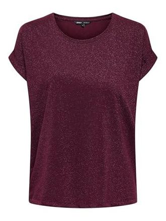 Only Onlmoster Glitter S/S Top JRS, Chocolate Truffle, S