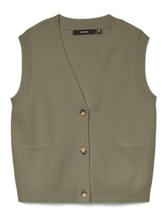 Vero Moda Vero Moda Vmsaba SL V-Neck Bouton Vest, Sir&egrave;ne, L pour Femme, Sir&egrave;ne., L