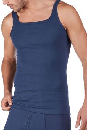 Huber Herren Achselshirt Tricot, Bleu Marine (0386), M Homme