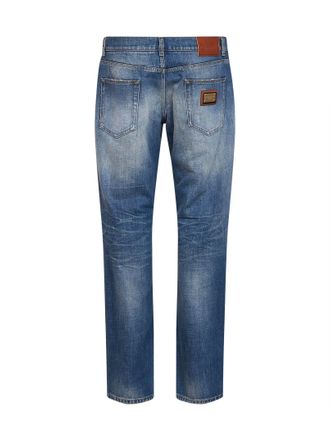 Dolce & Gabbana Mens Jeans Light Blue Denim Cotton