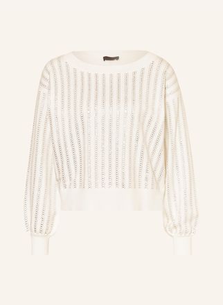 Liu Jo Liu Jo Pullover Mit Schmucksteinen weiss