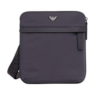 Emporio Armani Nylon Crossbody - - Bags - Herren - Grau - ONE SIZE