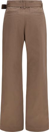 Christophe Lemaire Rounded Poly-Cotton Twill Trousers - Brown