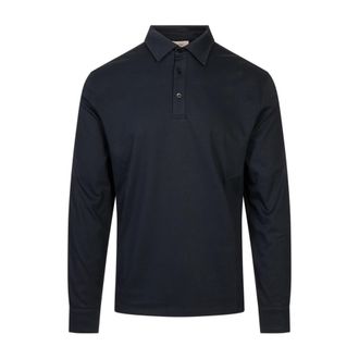 Agnona Homme, Tops, Noir, Taille: L T-shirt Coton Soie Interlock